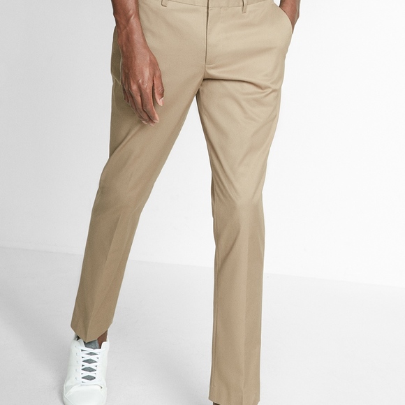 Express | Pants | New Extra Slim Stretch Cotton Dress Pant Tan 549 ...